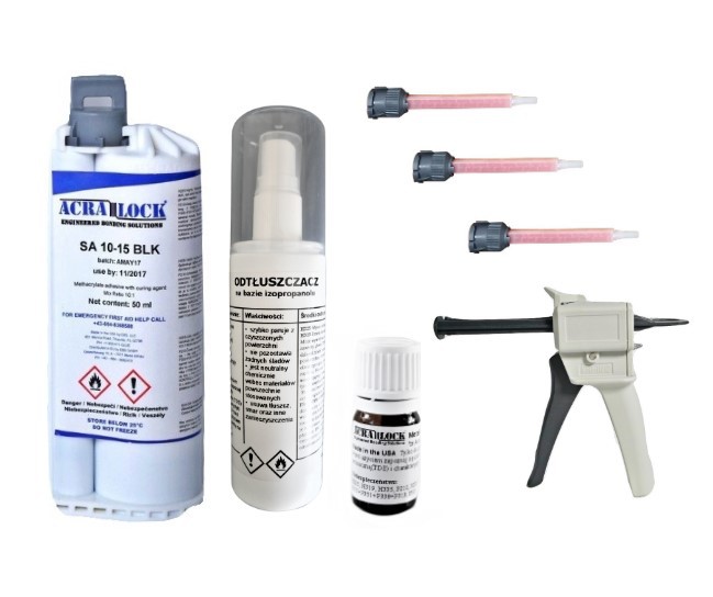 Aluminum adhesive Acralock SA 10-15 BLK - Ataszek