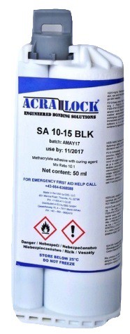 Aluminum adhesive Acralock SA 10-15 BLK - Ataszek