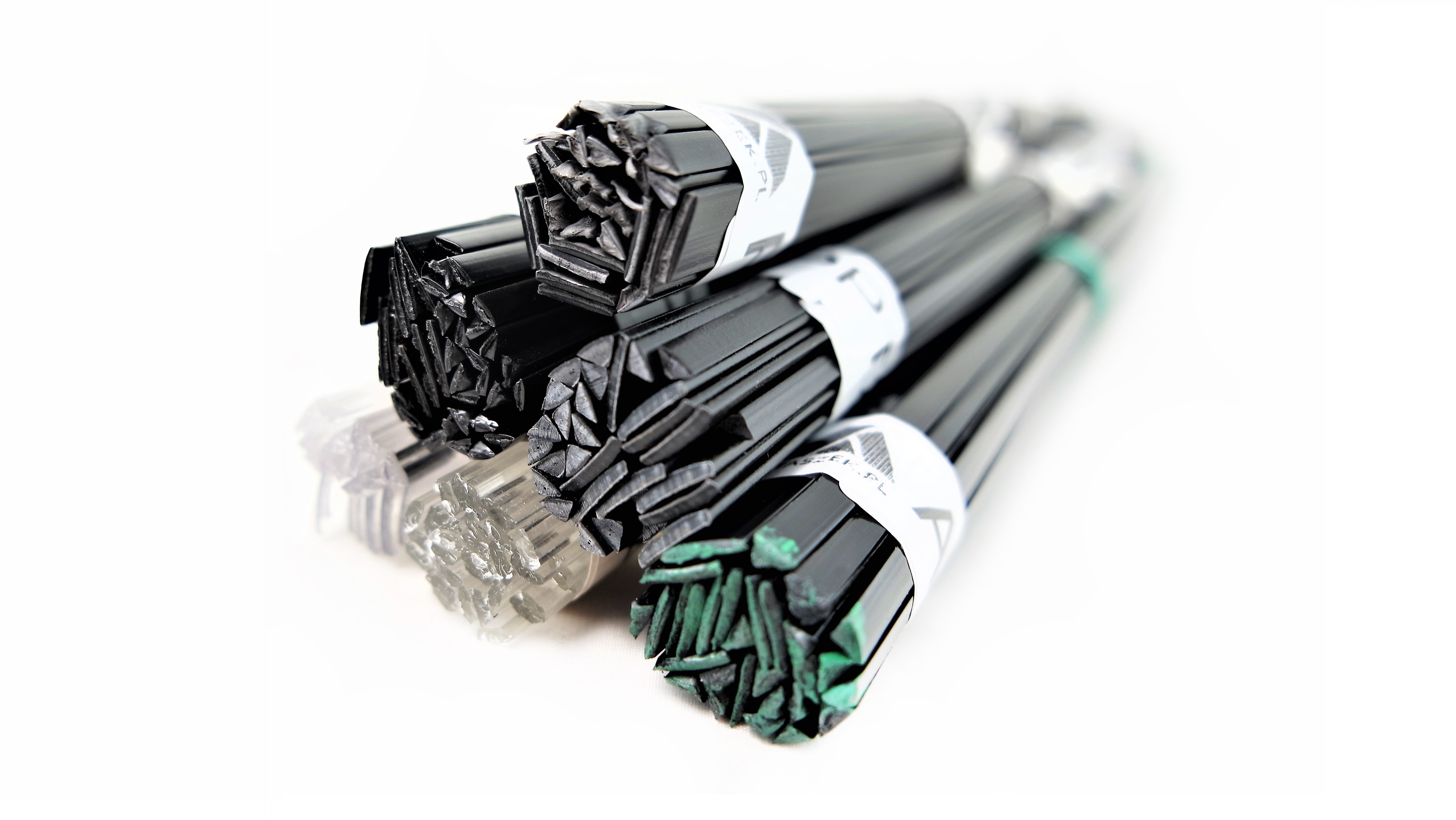 Set of plastic welding rods for repairing lamps - 6 types - Ataszek