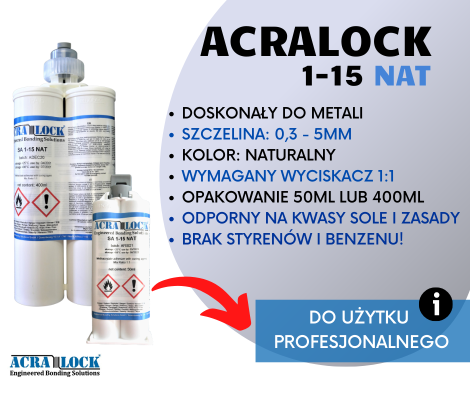 Acralock SA 1-15 stainless steel adhesive - Ataszek